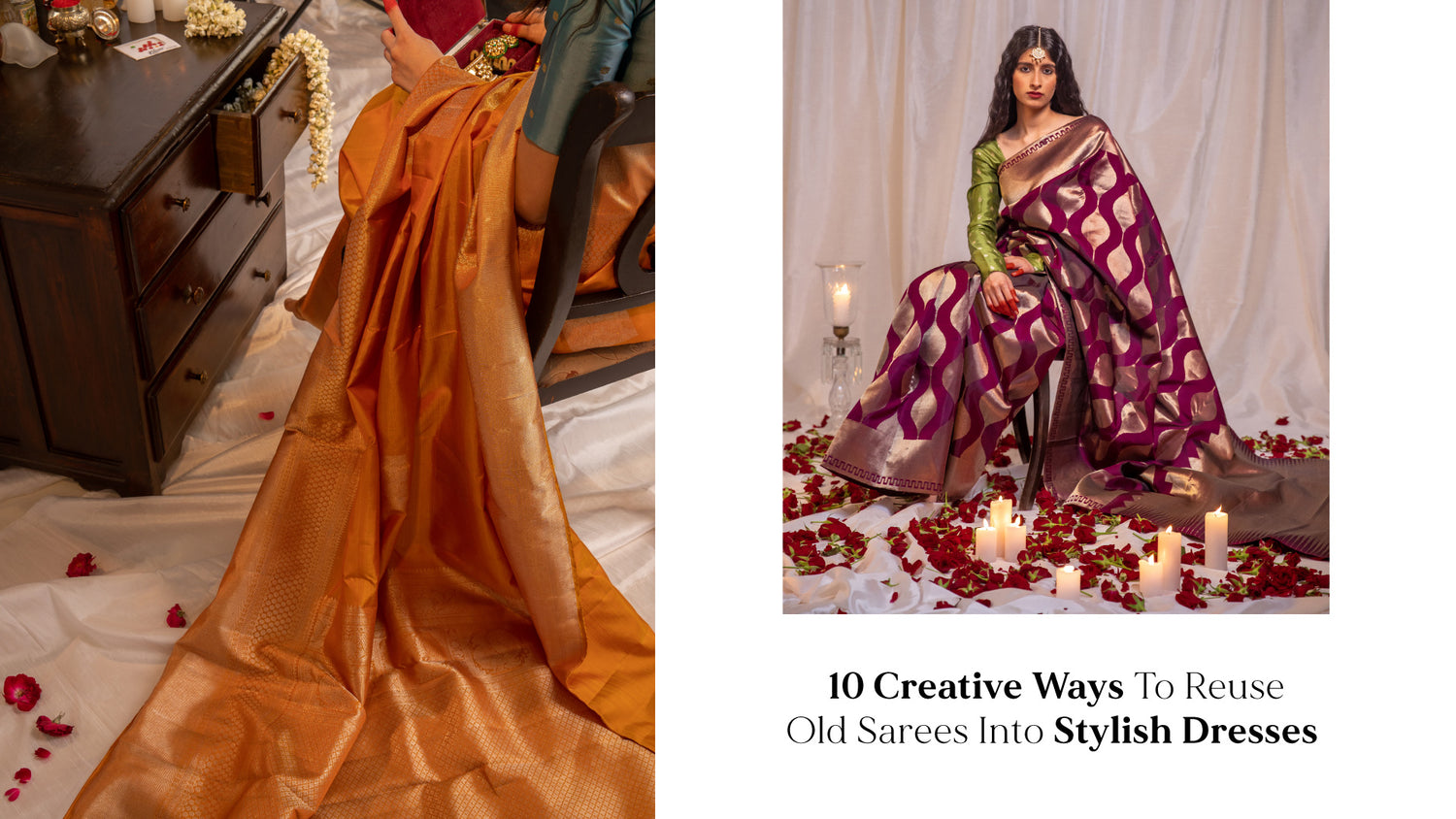 10 Ideas To Reuse Old Saree Into Dresses | Binal Patel